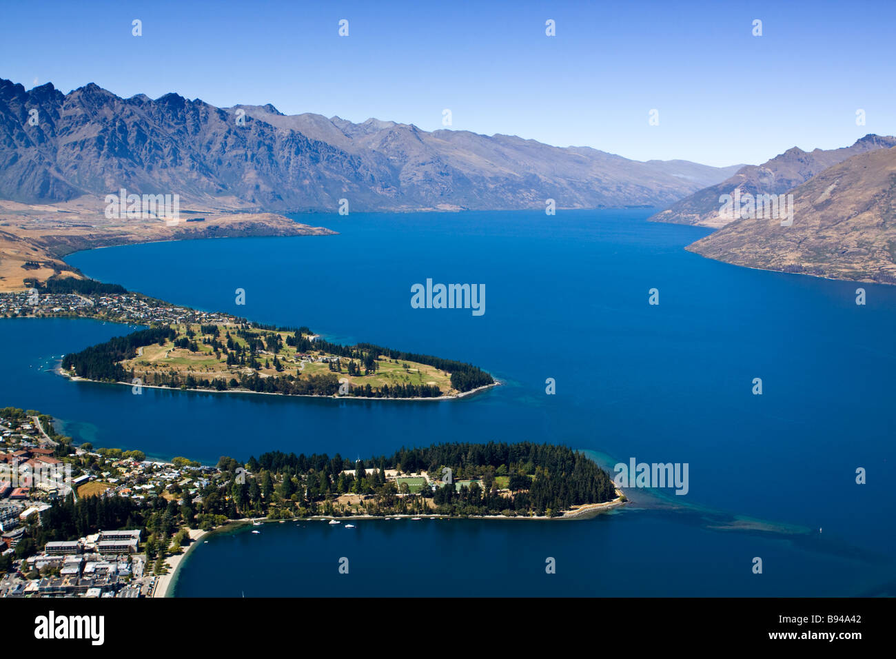 Queenstown view skyline gondola hi-res stock photography and images - Alamy
