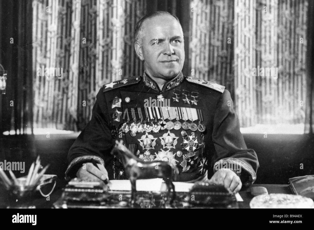Marshal of the Soviet Union Georgy Zhukov Stock Photo - Alamy
