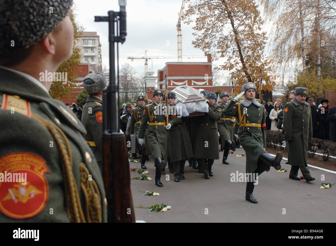 The funeral of the prominent choreographer Igor Moiseev in the New ...