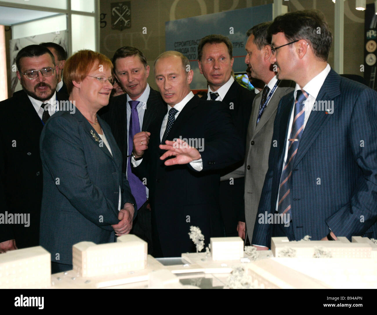 Finnish President Tarja Halonen Deputy Prime Minister Defense Minister ...