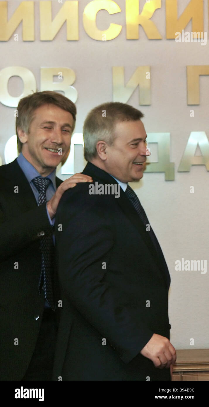 Leonid Mikhelson Director General of the NOVATEK company and Vagit ...