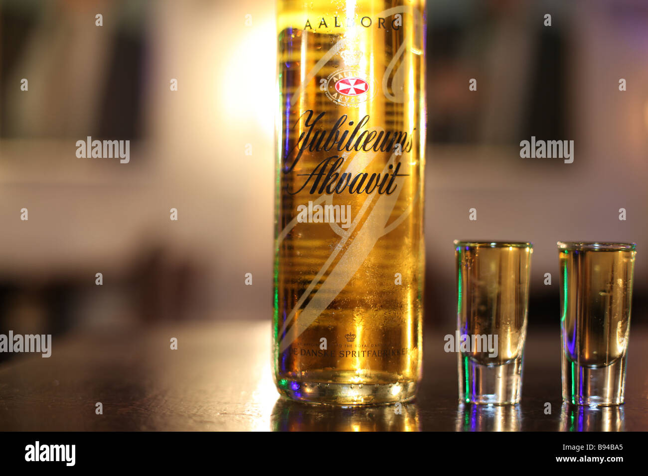 Akvavit in the Nordic Bar Stock Photo - Alamy