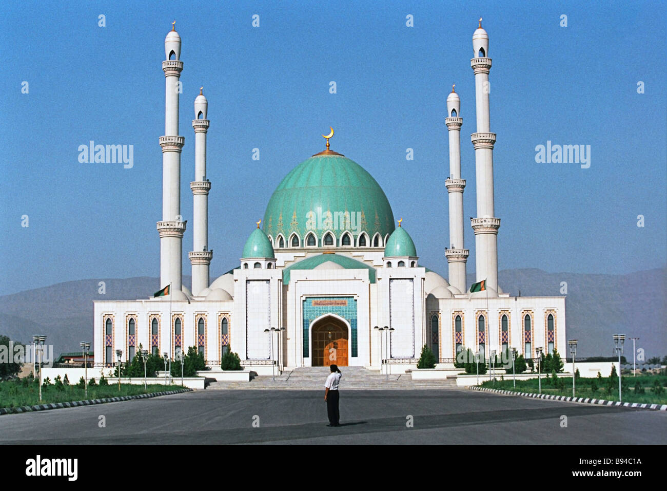 The Saparmurat Haji Mosque was built near the heroic Geok Tepe Fortress ...