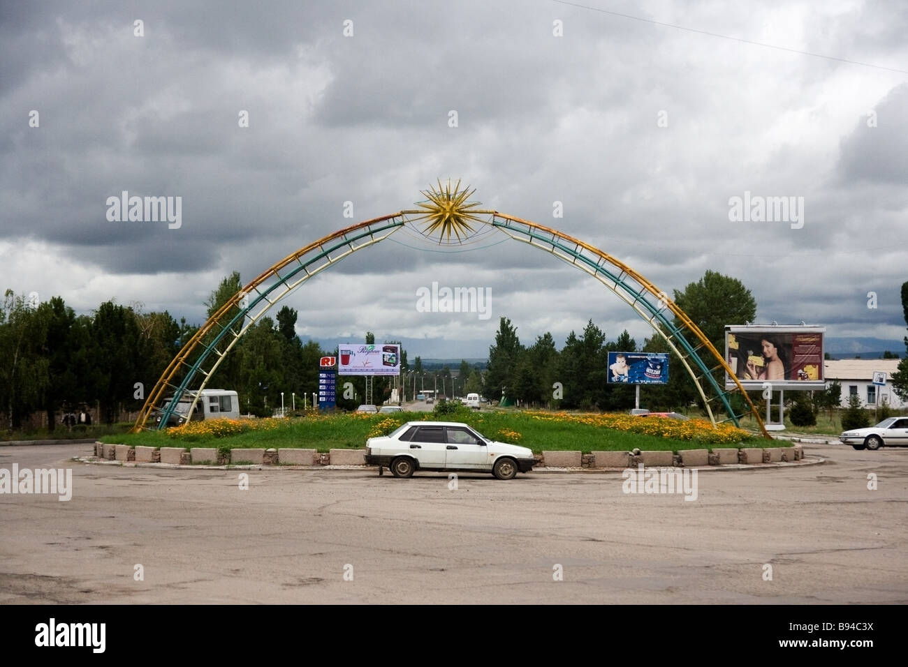 The town of Karakol in Kyrgyzstan Stock Photo - Alamy