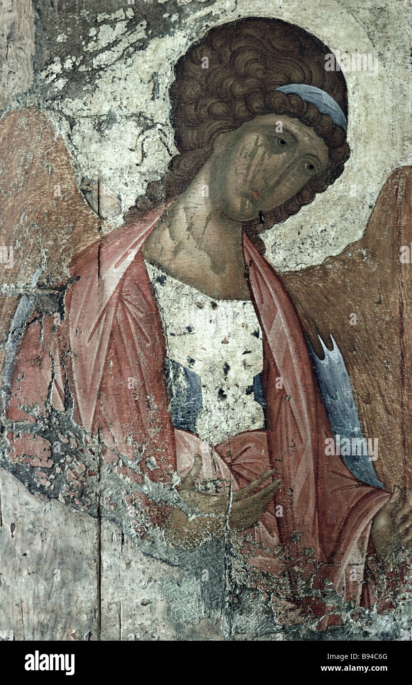 A reproduction of Andrei Rublyov s Deesis icon St Michael the Archangel ...