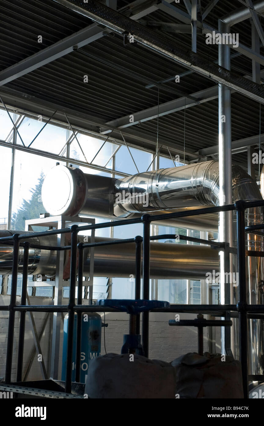 Pipework in industrial building Stock Photo - Alamy