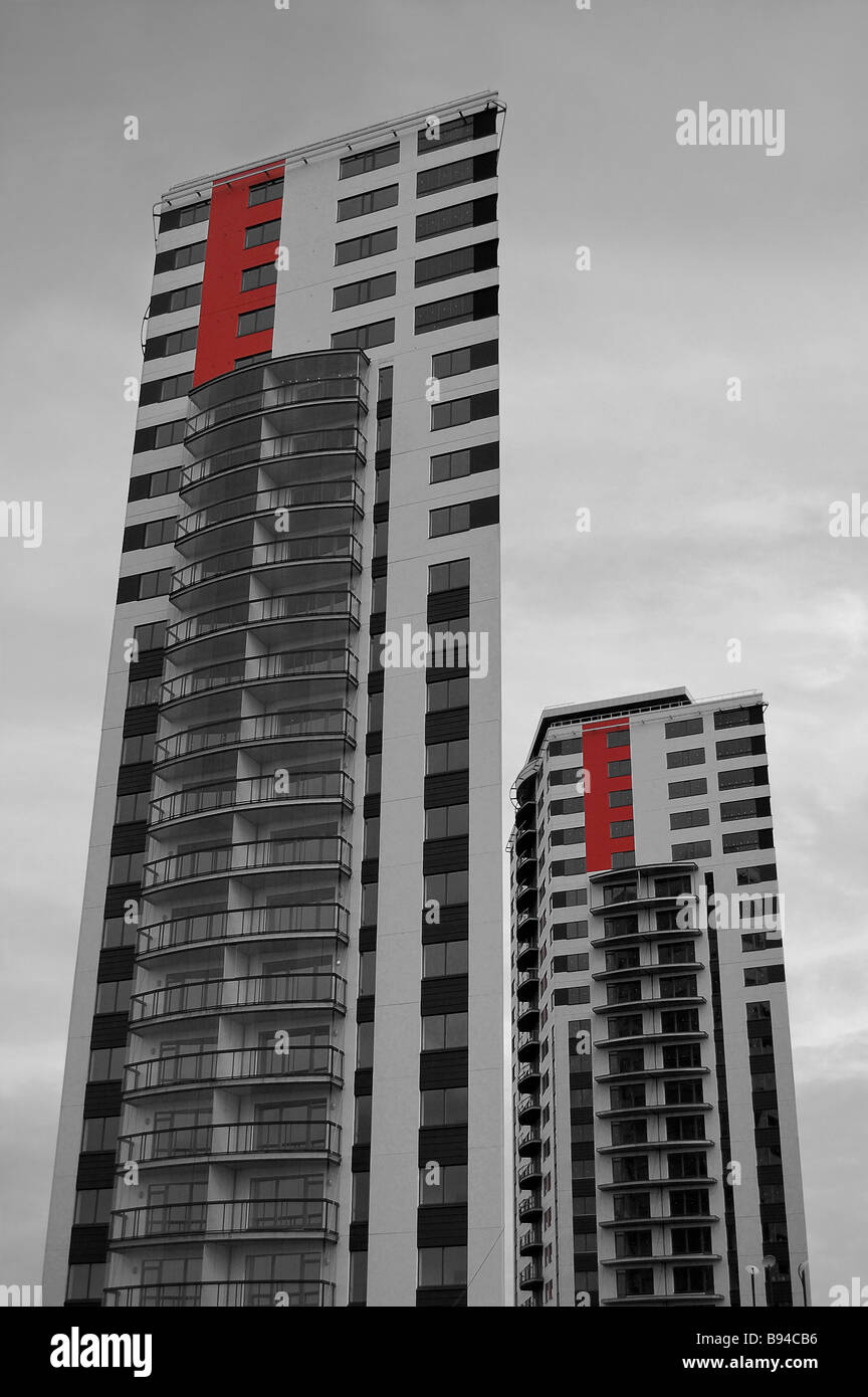 Modern high rise buildings in Riga Latvia Stock Photo - Alamy