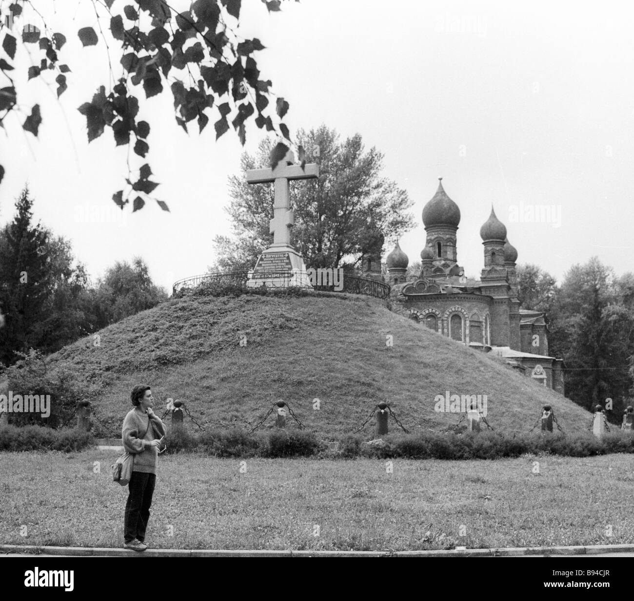 A common grave of Russian soldiers killed in the Battle of Poltava ...