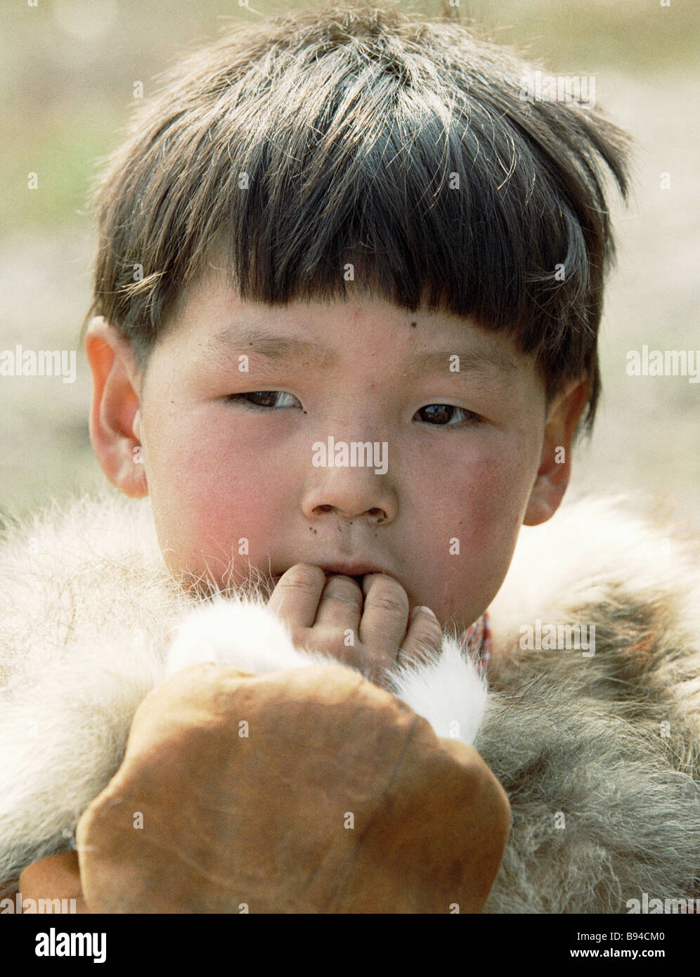 A Chukchi child Stock Photo - Alamy