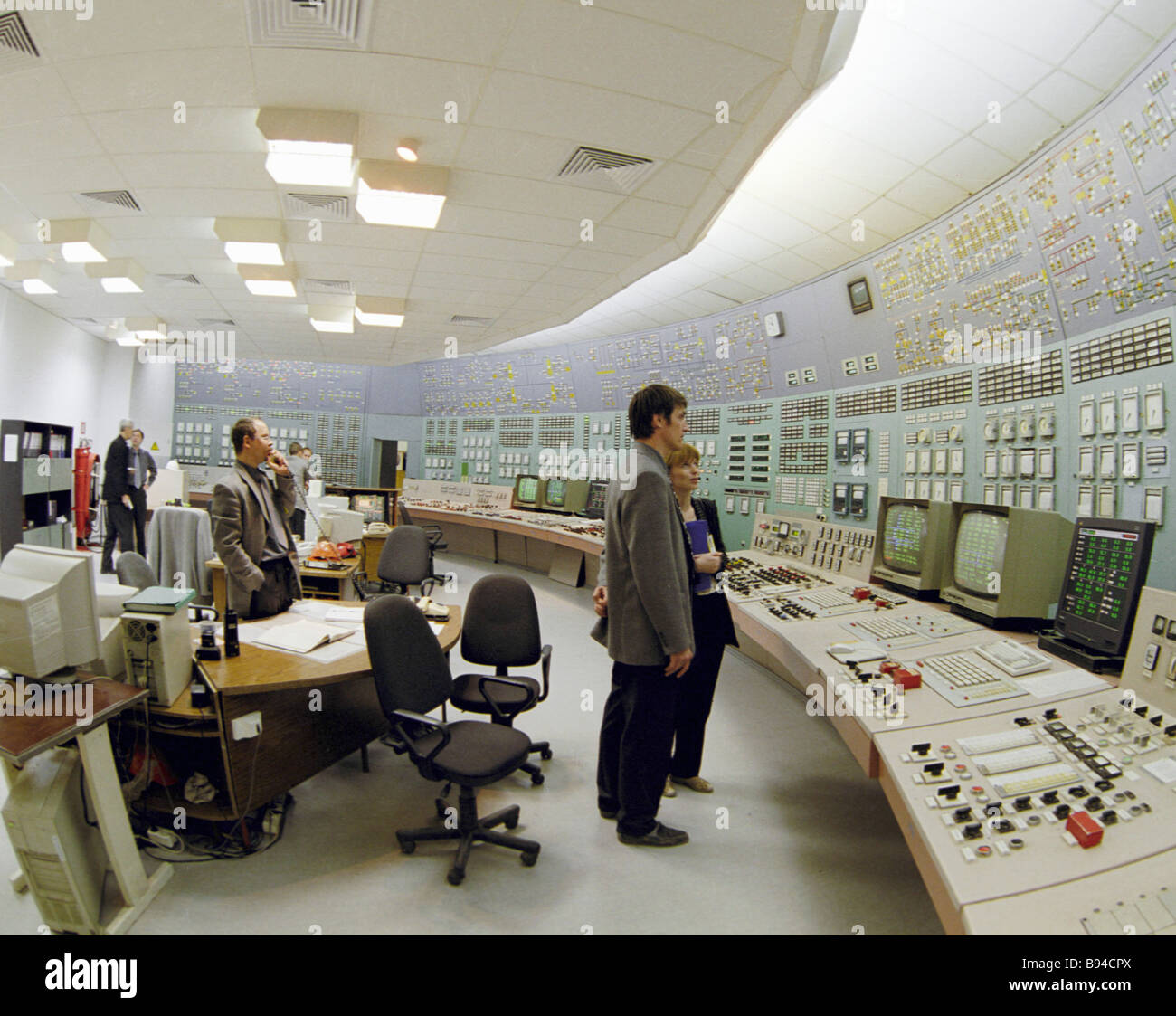A modular switchboard at the Kalinin nuclear plant Unit 1 Stock Photo ...