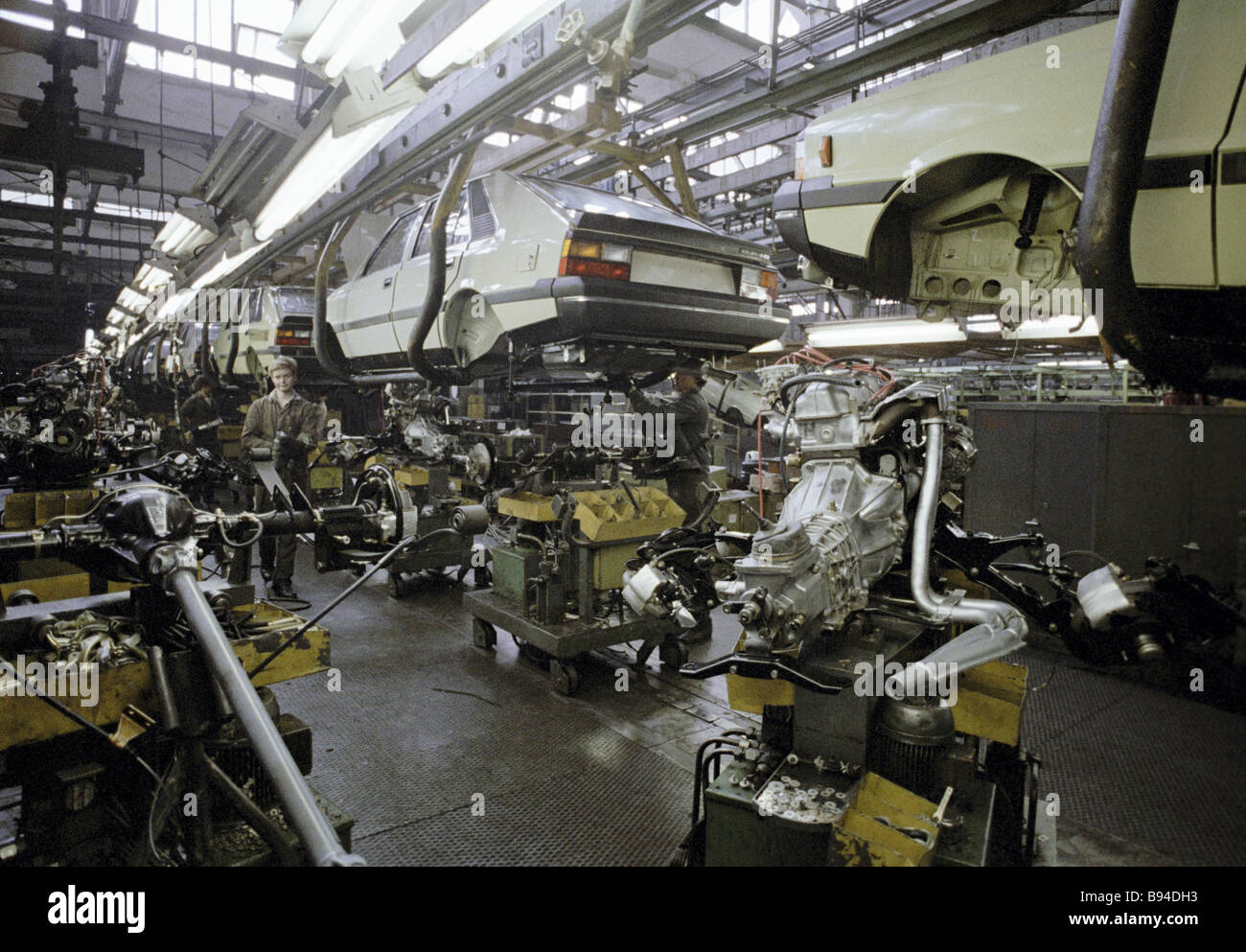 The main assembly line of the Warsaw light car factory Stock Photo - Alamy