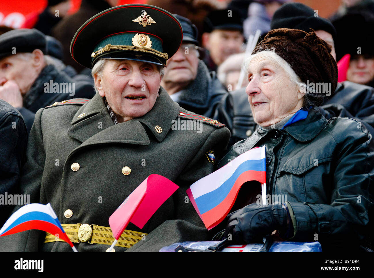 War veterans who took part in the November 7 1941 parade on Red Square ...