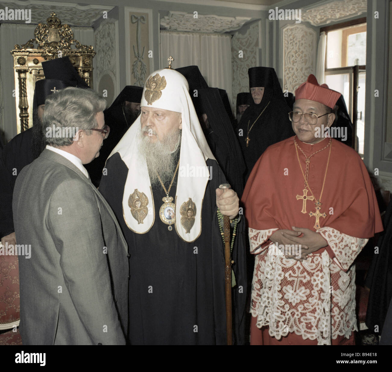 Patriarch of Moscow and All Russia Pimen center Philippine Cardinal ...