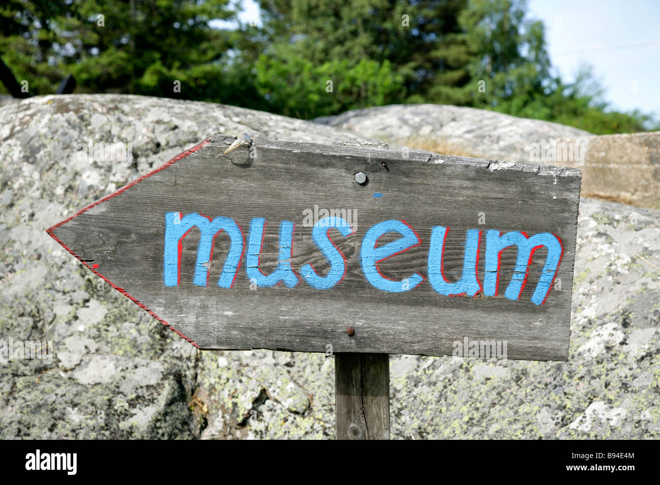 Guide to museum Stock Photo - Alamy