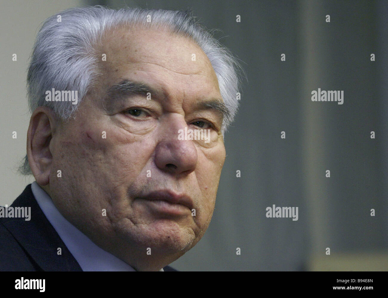 Writer Chingiz Aitmatov the head of the panel of judges of the ...