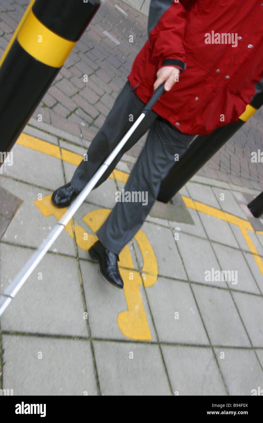 blind man walking Stock Photo - Alamy