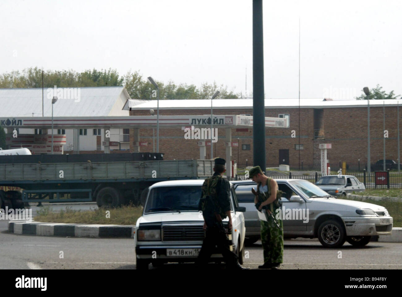 Strengthening security in the Ingush city of Nazran Stock Photo - Alamy