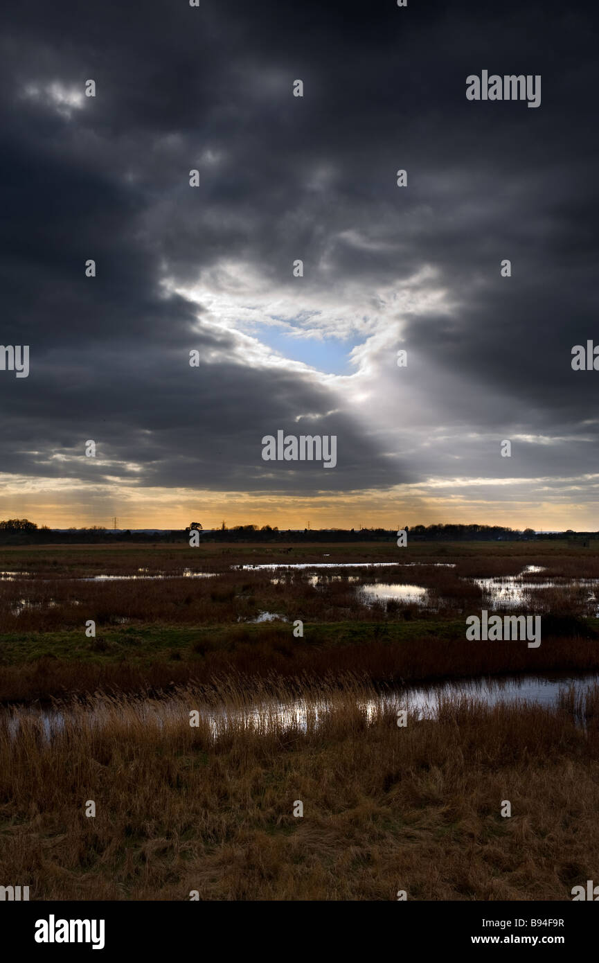 Dramatic sky over marsh hi-res stock photography and images - Alamy