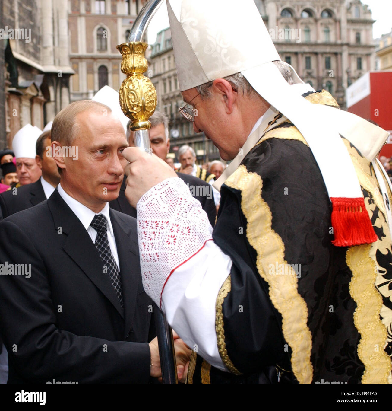 President Vladimir Putin of Russia and Cardinal Christoph Schonborn ...