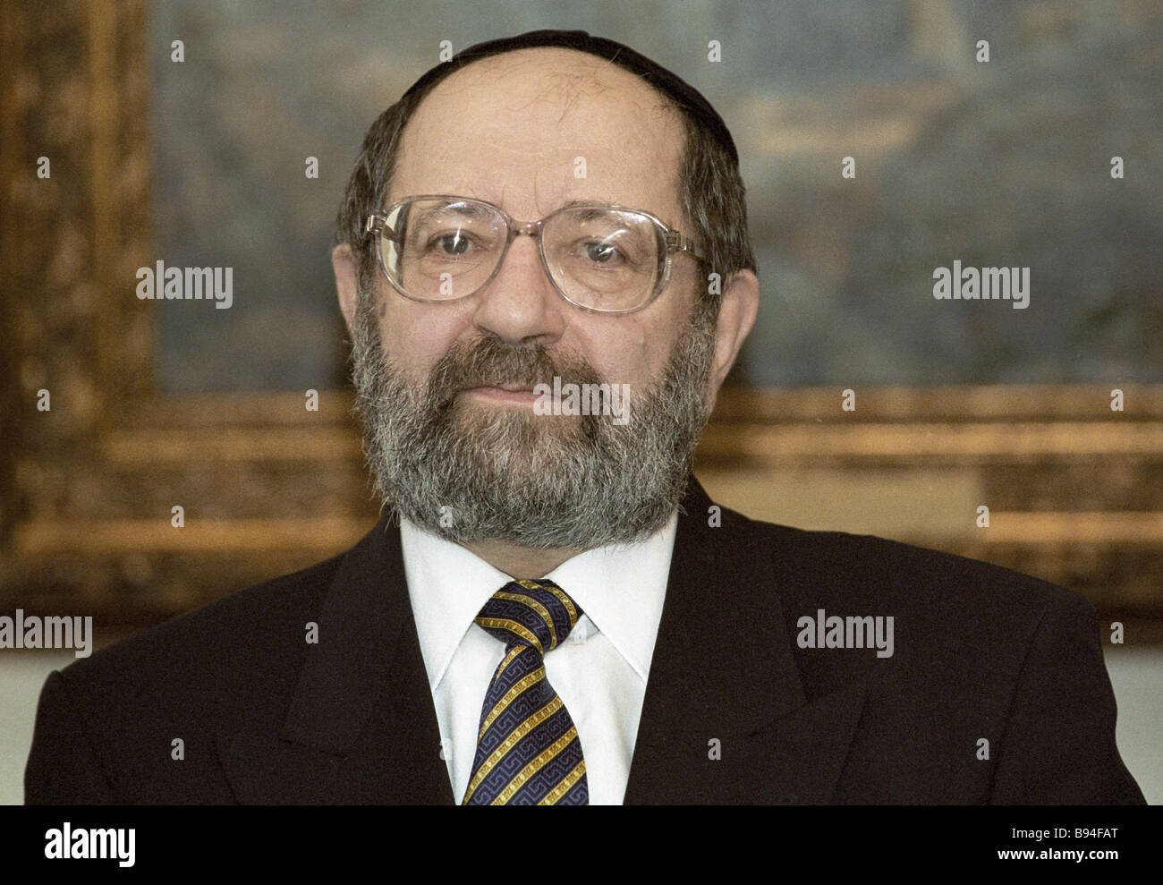 Chief rabbi of Russia Adolf Shayevich Stock Photo - Alamy