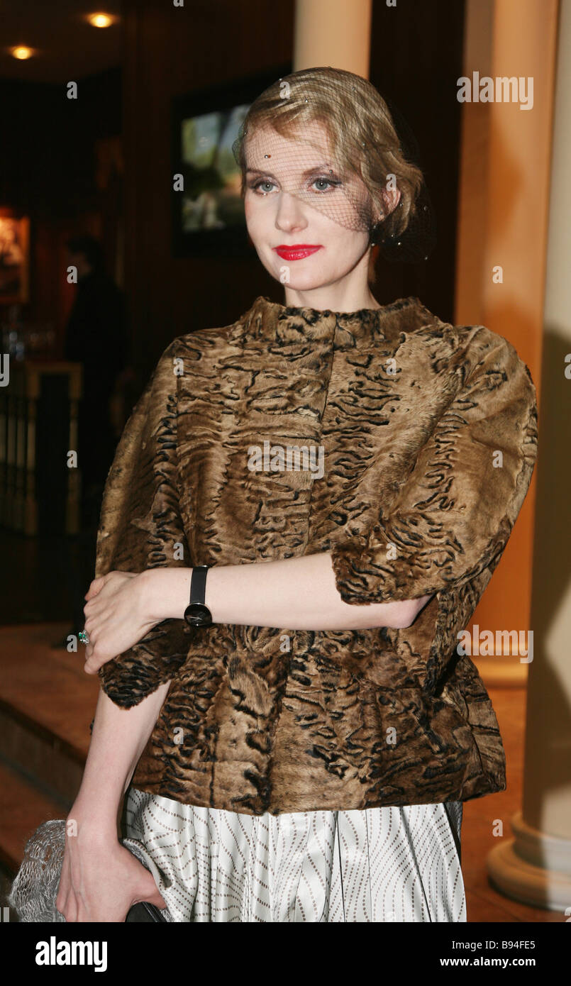 Actress Renata Litvinova at the world s largest luxury exhibition ...