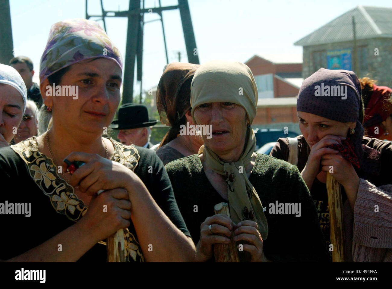 Police clashed in Nazran with villagers of Surkhakhi during their rally ...