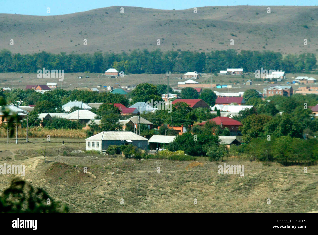 A neighborhood in Nazran in Ingushetia North Caucasus Stock Photo - Alamy