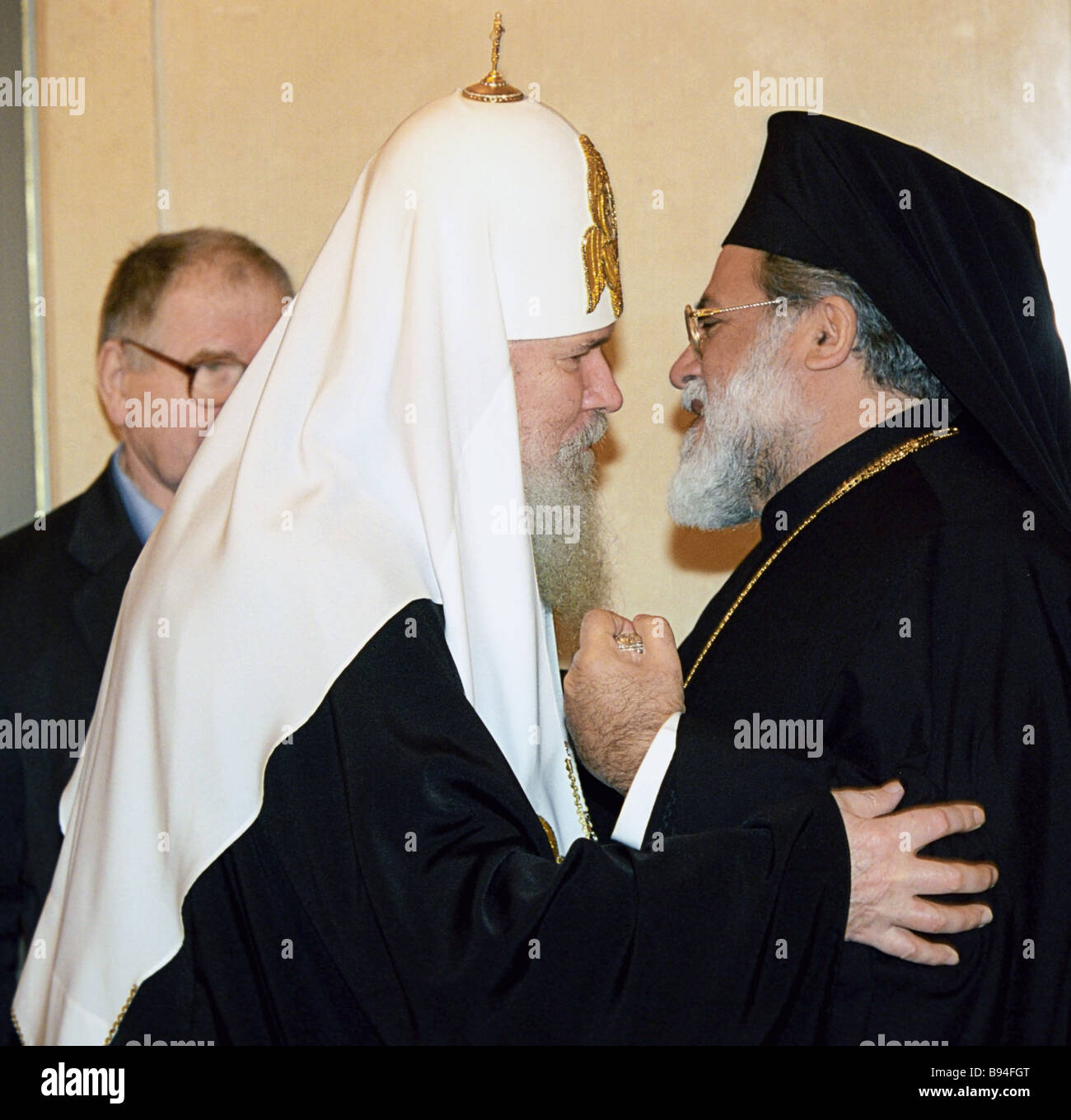 Patriarch Alexius II of Moscow and All Russia meets Patriarch Peter VII ...