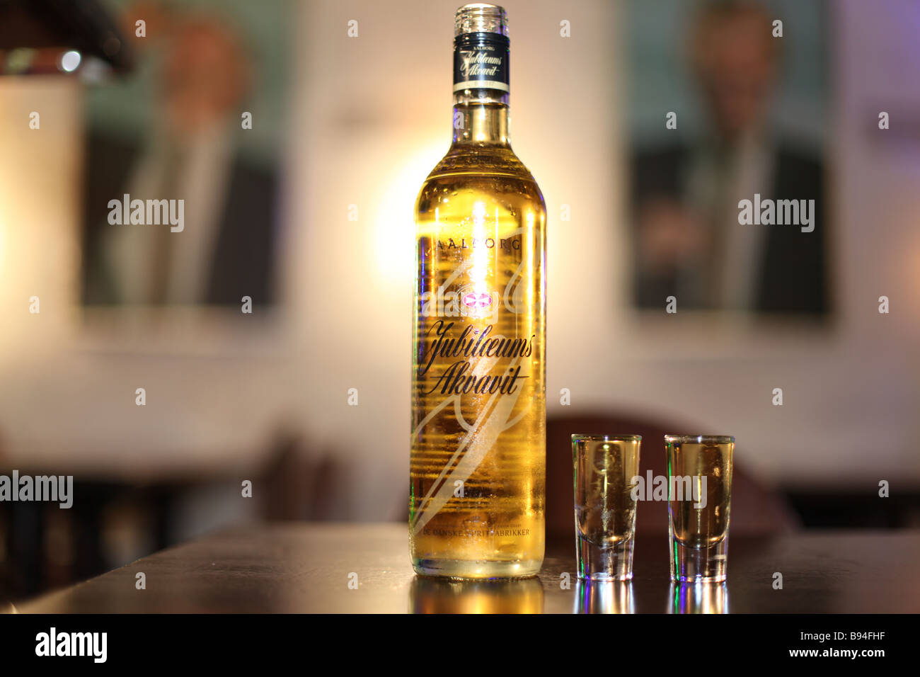 Akvavit in the Nordic Bar Stock Photo - Alamy