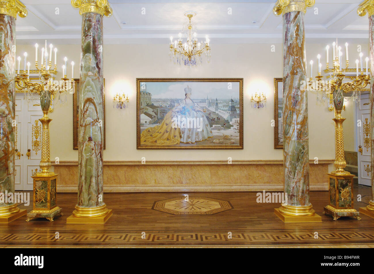 The Grand Palace s Catherine Hall State Museum Reserve Tsaritsyno Stock ...