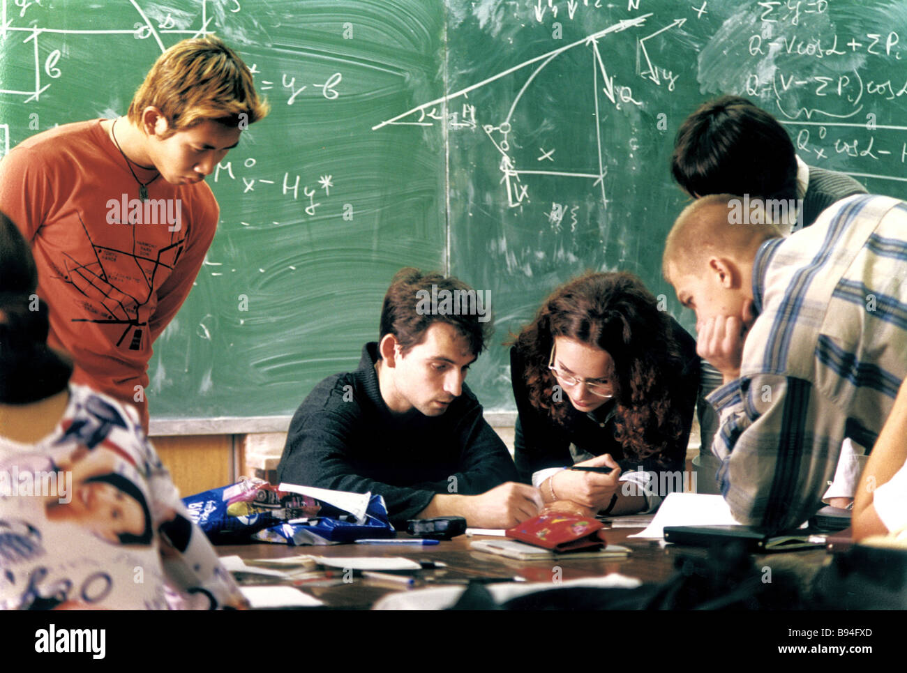 Students of Moscow based Civil Engineering University prepare for exams ...