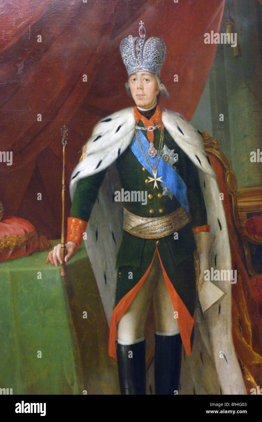 Reproduction of the painting Portrait of Emperor Paul I 1754 1801 by ...