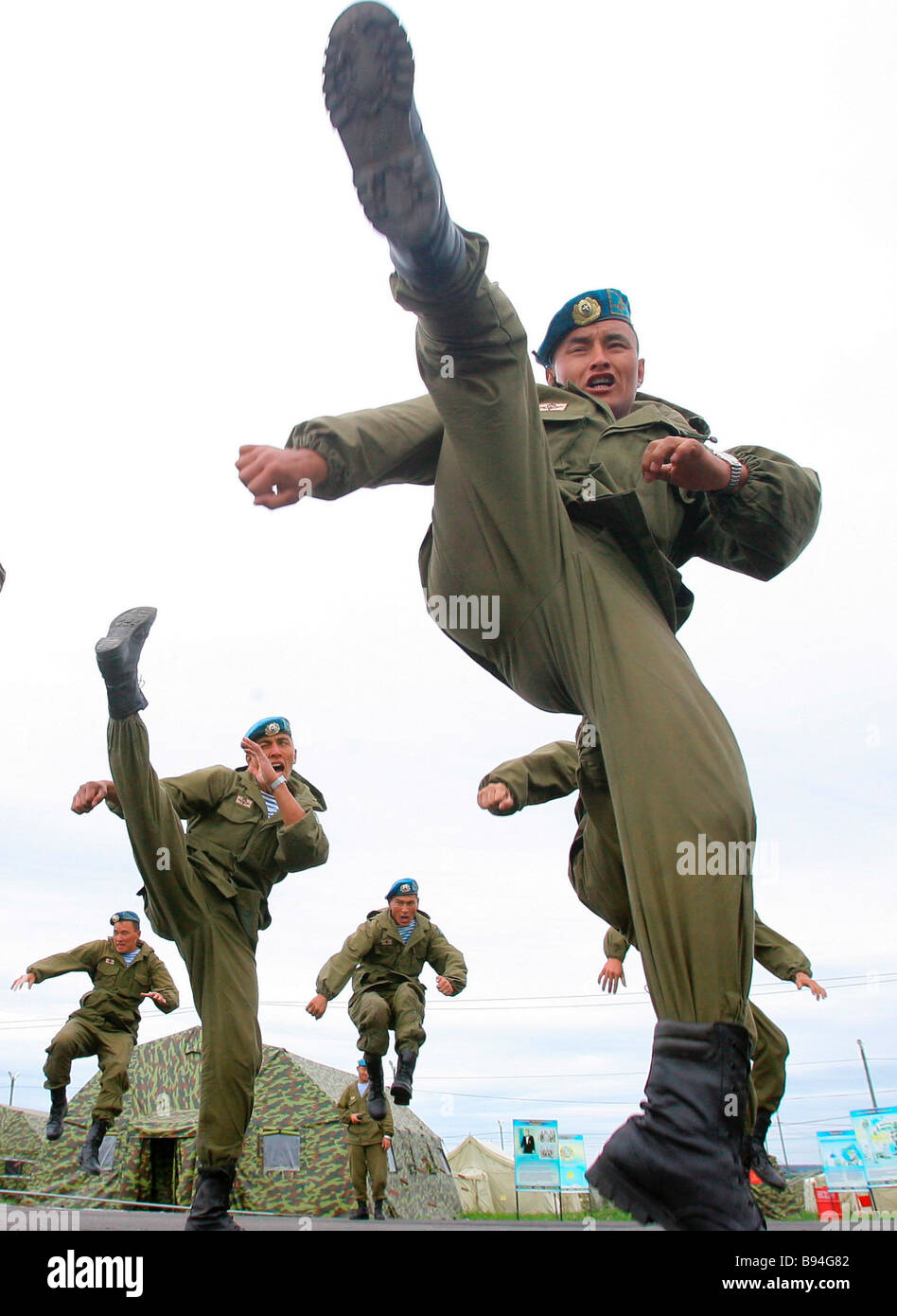 Training exercises of the Kazakh special operations unit during the ...