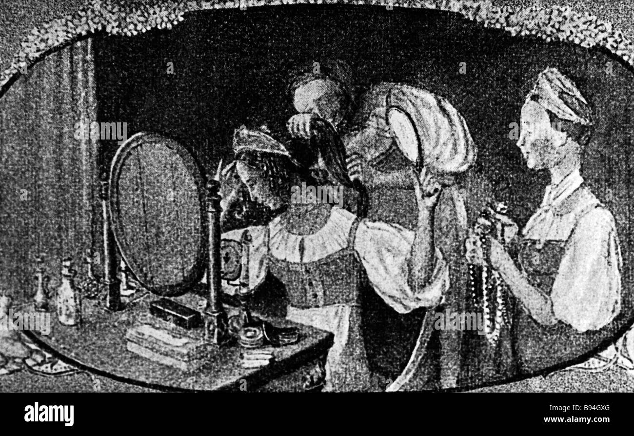 An illustration to Pushkin s The Squire s Daughter by Konstantin Somov ...