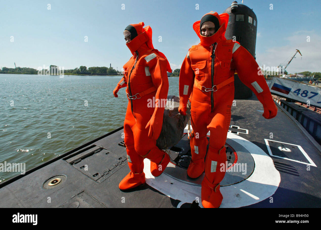 The search and rescue forces of the Russian Baltic Fleet conducting a ...