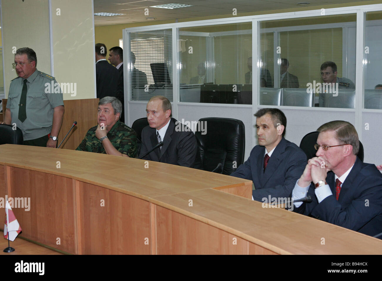 June 29 2007 Left to right Colonel General Yevgeny Vnukov commander of ...