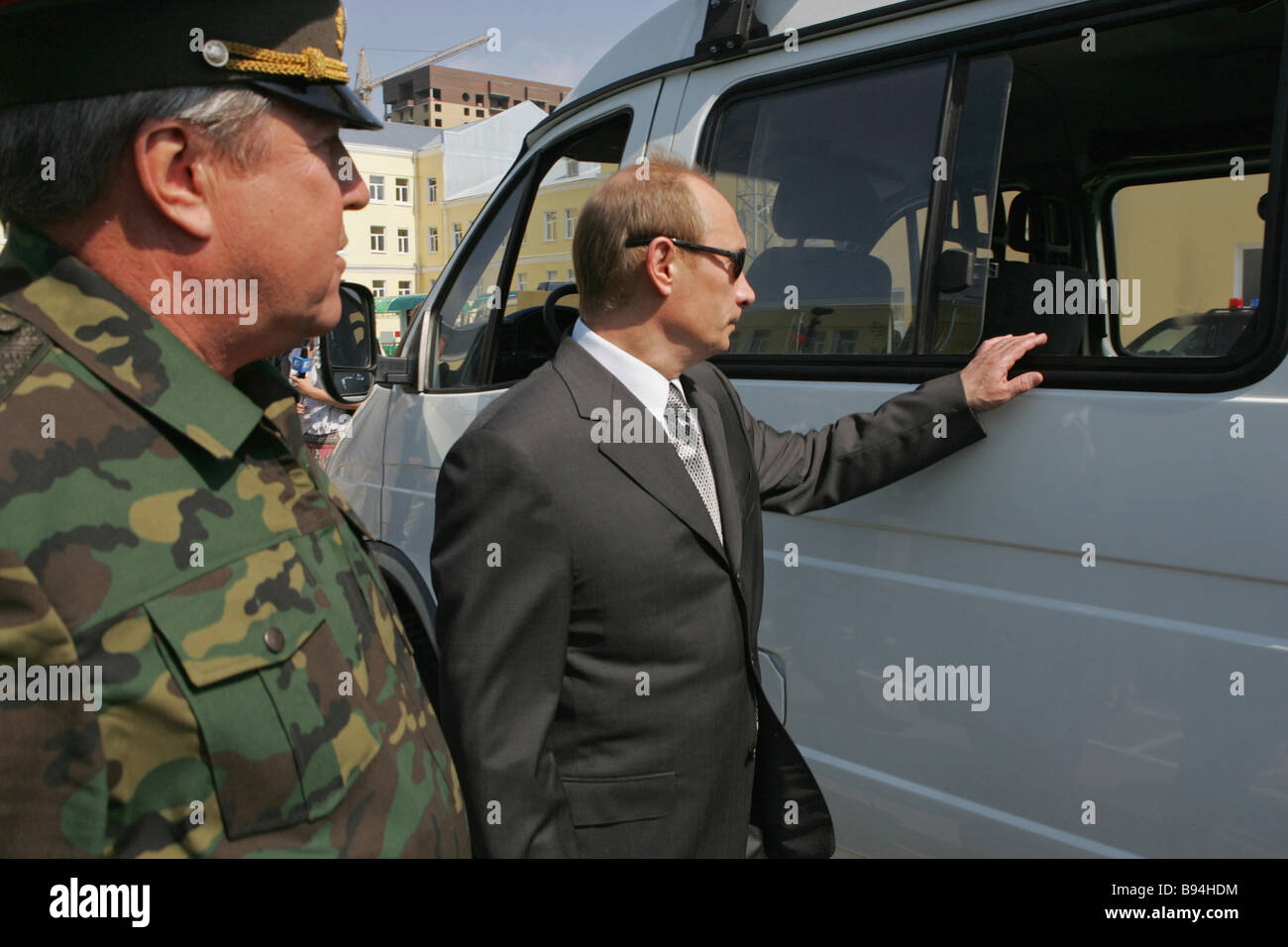 June 29 2007 Left to right Colonel General Nikolai Rogozhkin commander ...