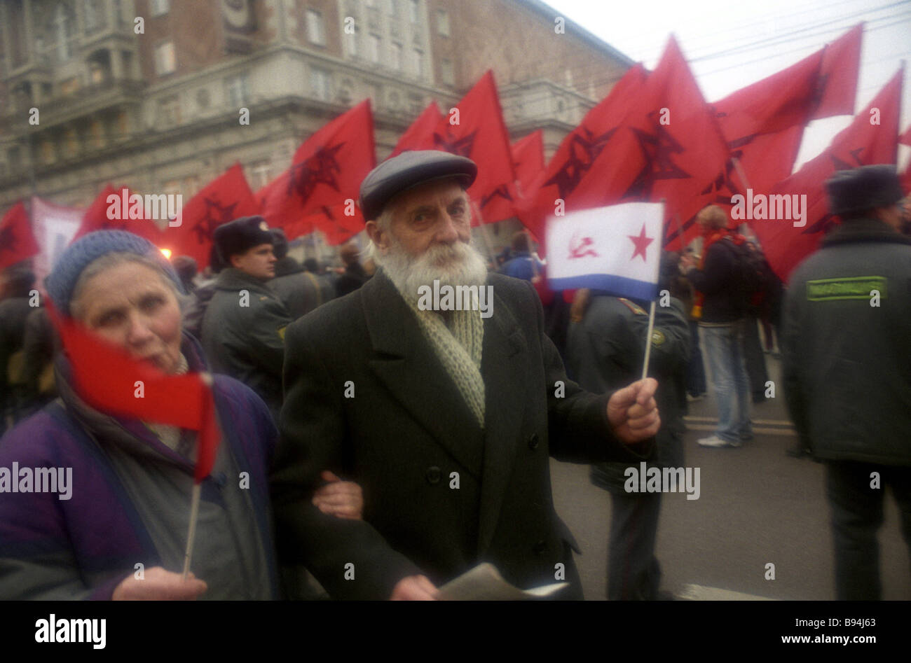 Demonstrating on November 7 2005 observing the 88th anniversary of the ...