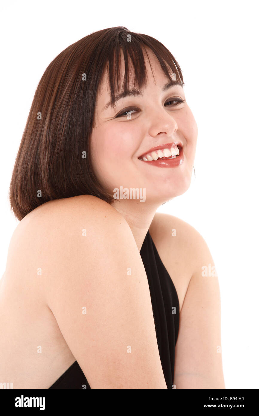Portrait of happy woman Stock Photo - Alamy