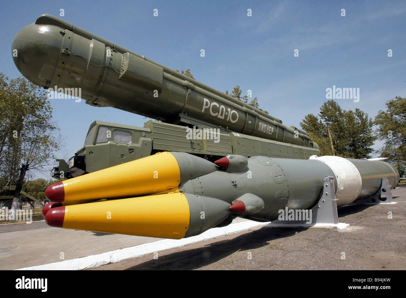 The medium range RSD 10 Pioneer missile system NATO reporting name SS ...