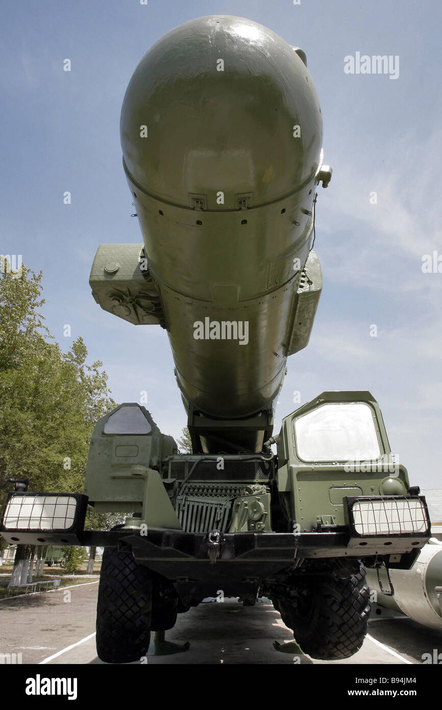 The medium range RSD 10 Pioneer missile system NATO reporting name SS ...