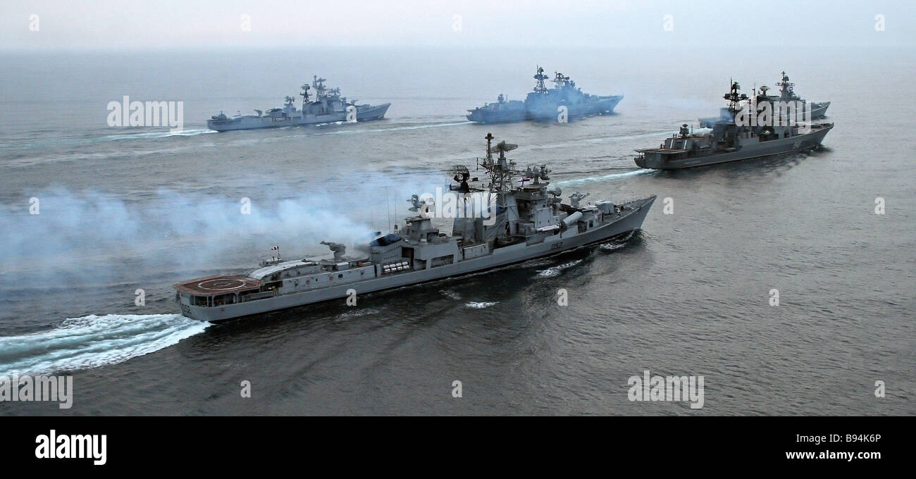 INDRA 2007 a joint Russian Indian naval counter terrorism exercise in ...