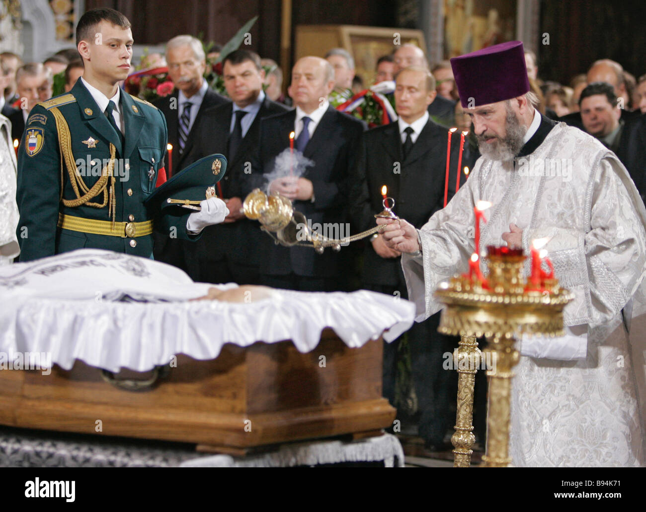 Commemoration liturgy for Boris Yeltsin first Russian president in the ...