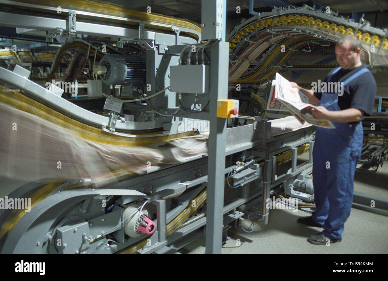 Newspaper Worker Printing Press High Resolution Stock Photography and ...