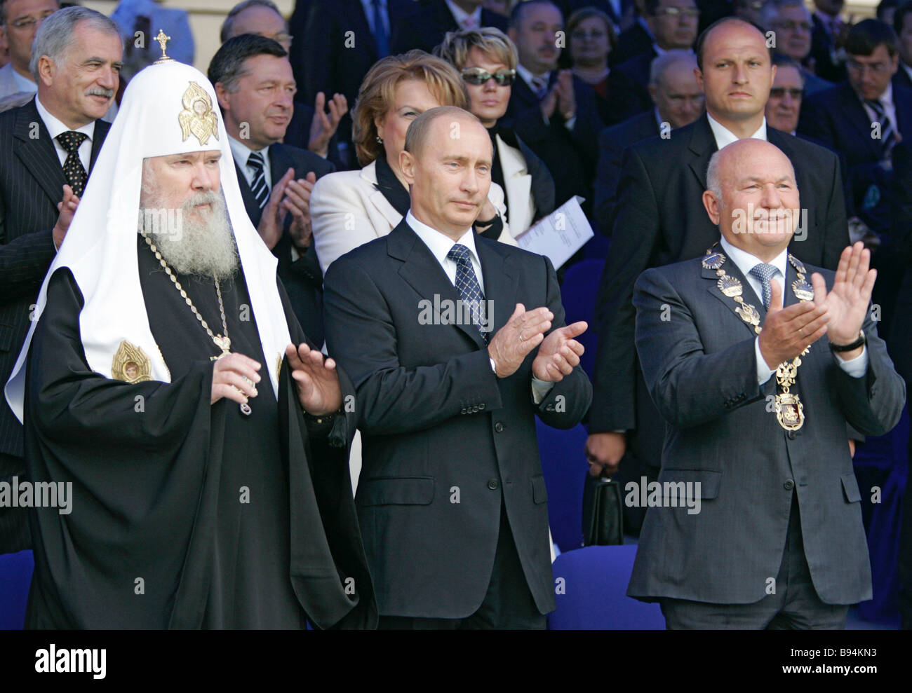 Patriarch of Moscow and all Russia Alexis II Russian President Vladimir ...