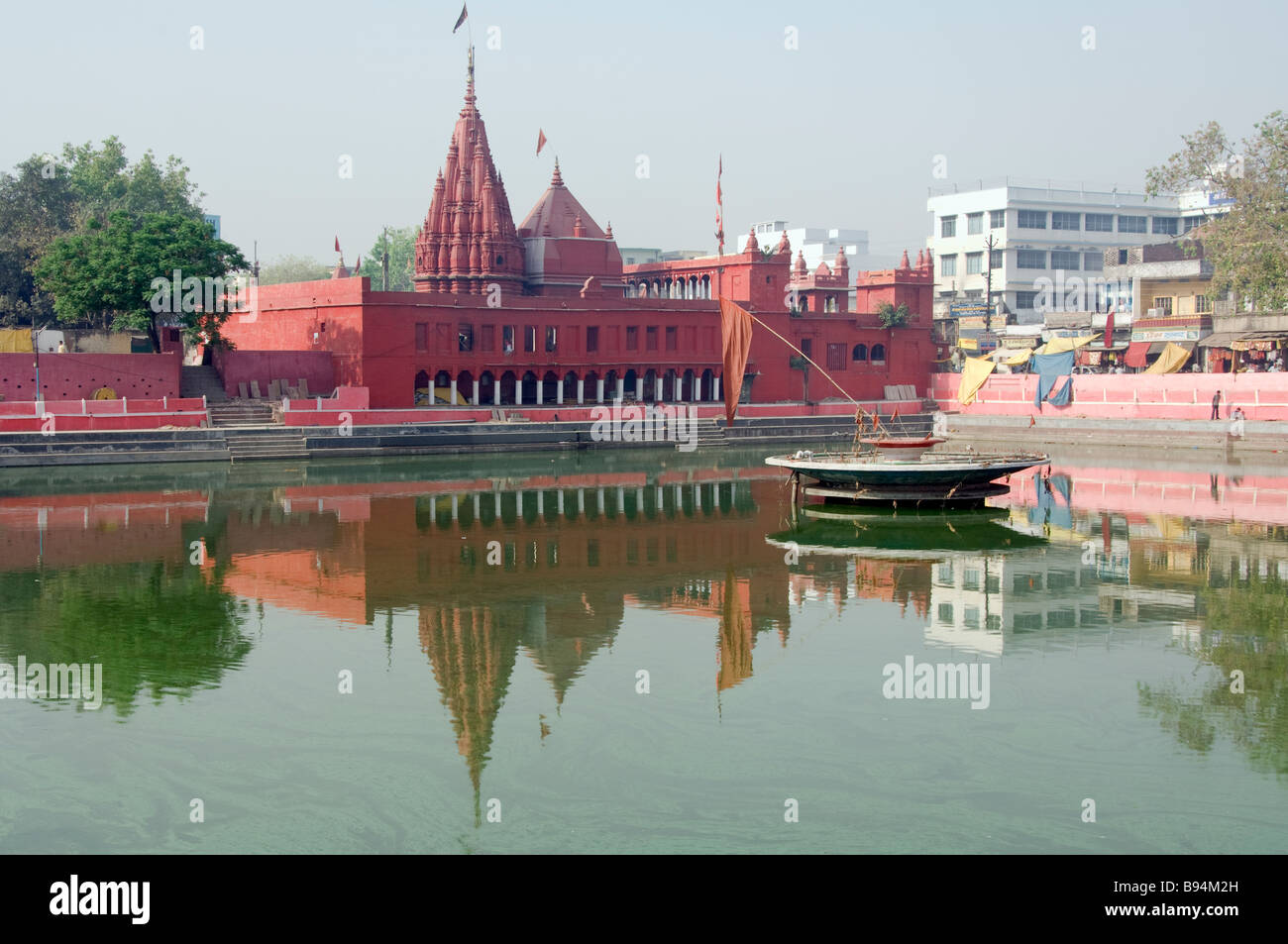 Durga temple or Monkey Temple Varanasi Stock Photo - Alamy