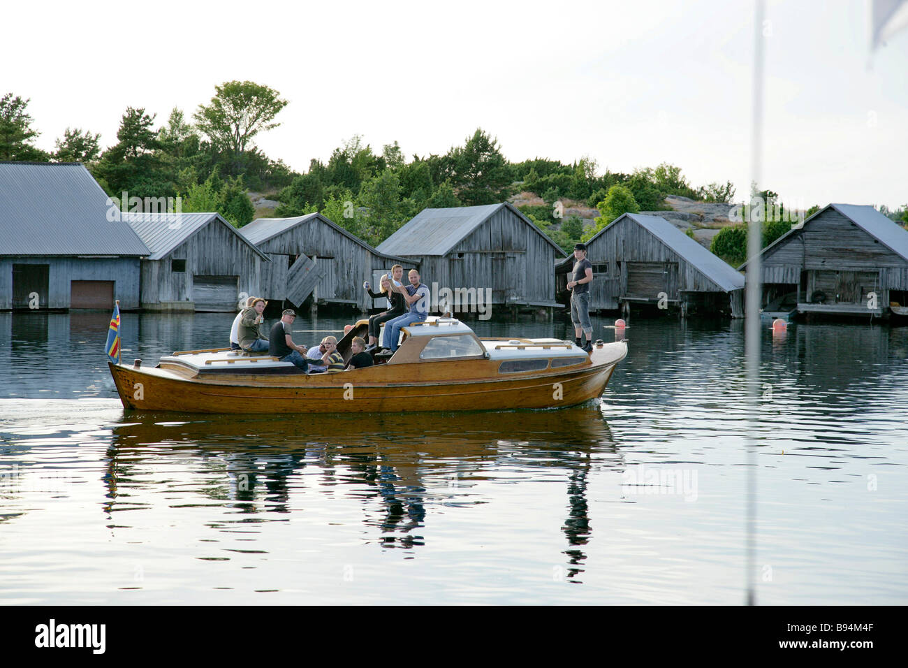 Saturday night in Aland For editorial use only Stock Photo - Alamy