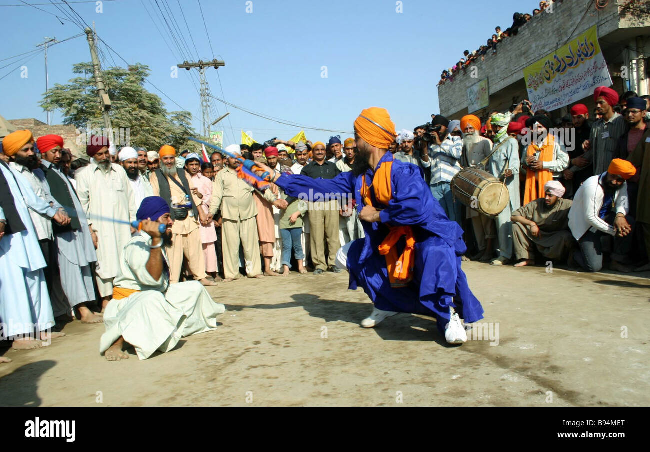 Sword fighting is regular at Sikh holidays Sikhs are the best sword ...