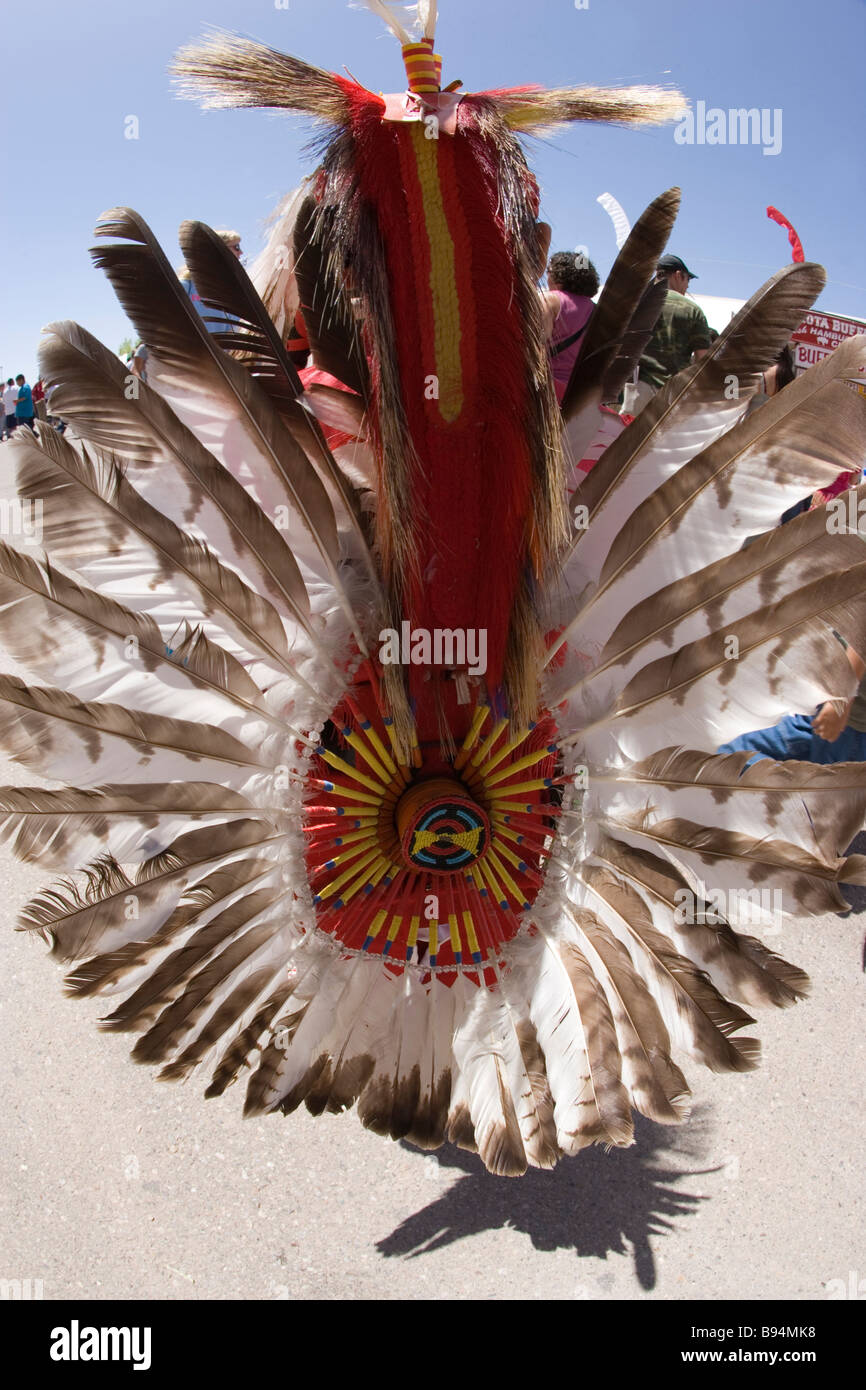 large feathers on dancer, Pow Wow Gathering of Nations, Albuquerque New ...