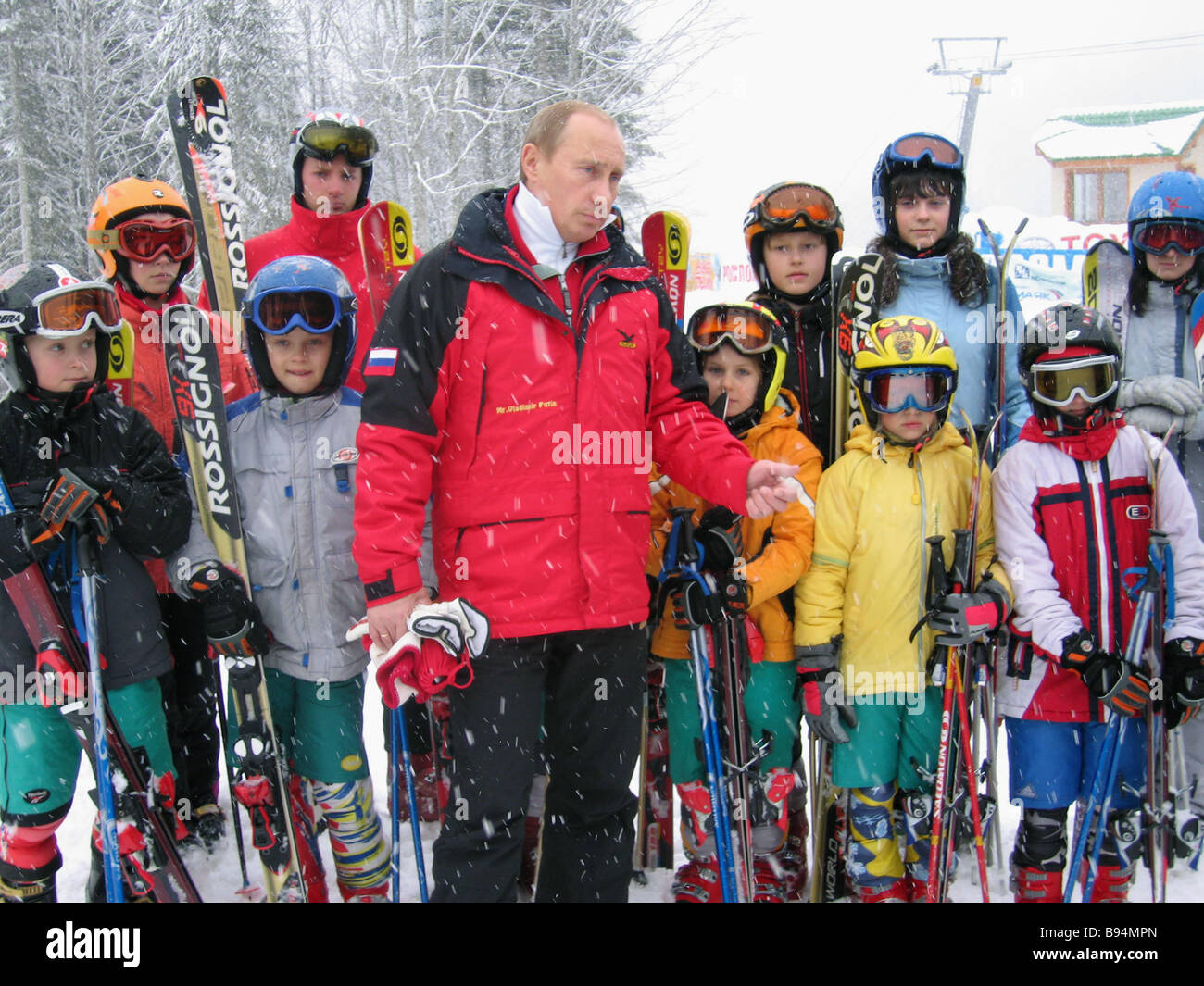 Russian President Vladimir Putin Children High Resolution Stock ...